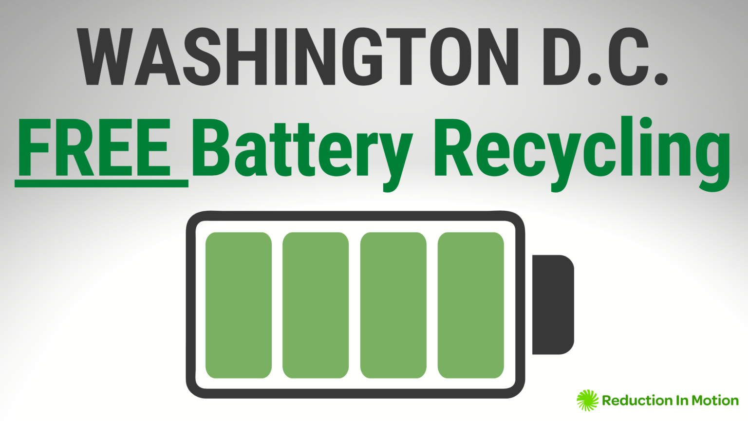 DC Zero Waste Omnibus 2022 - Battery Recycling - Reduction In Motion